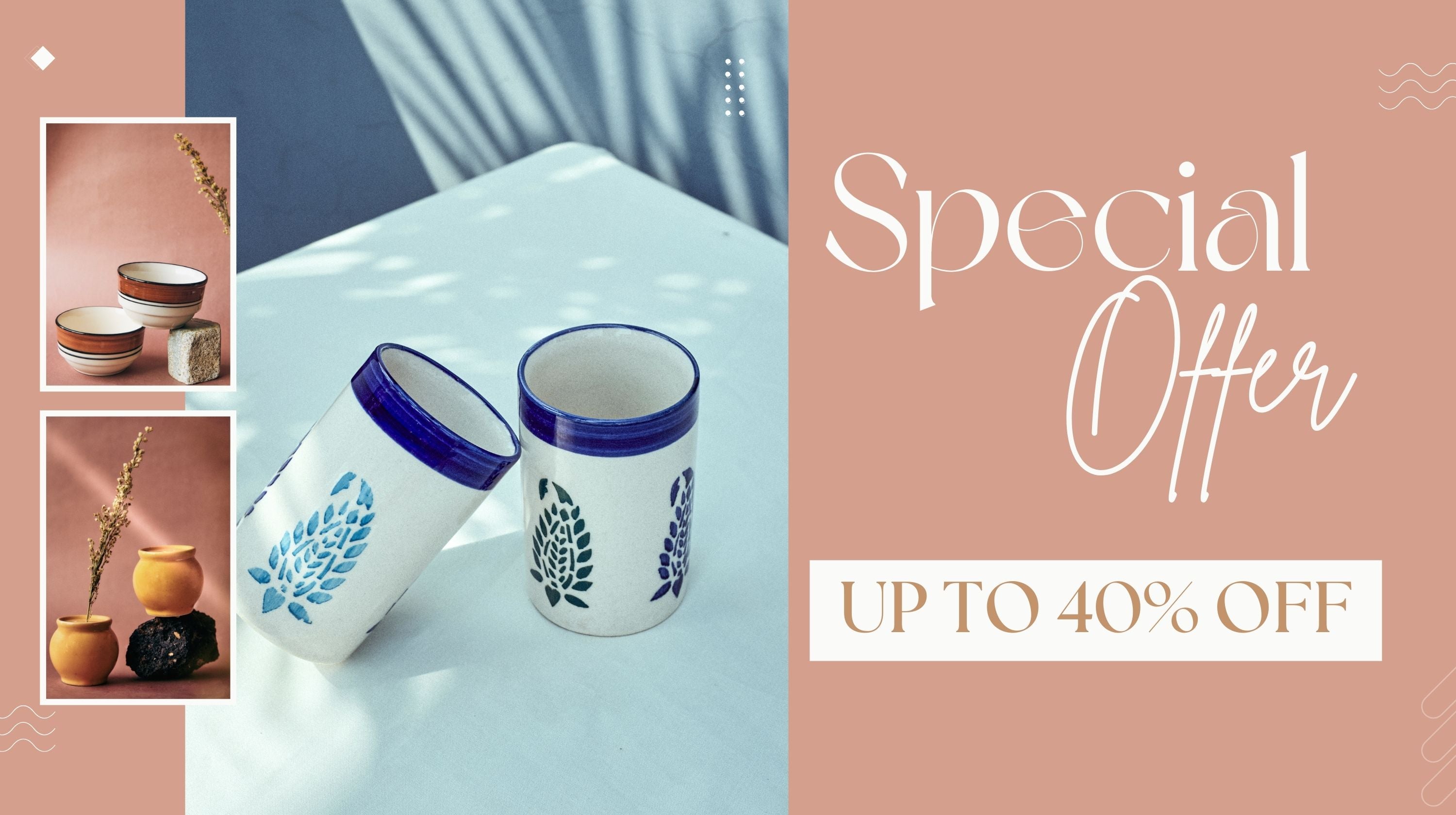 Rare Planet - Pioneers in Terracotta Handpainted Kulhad Coffee Mugs by